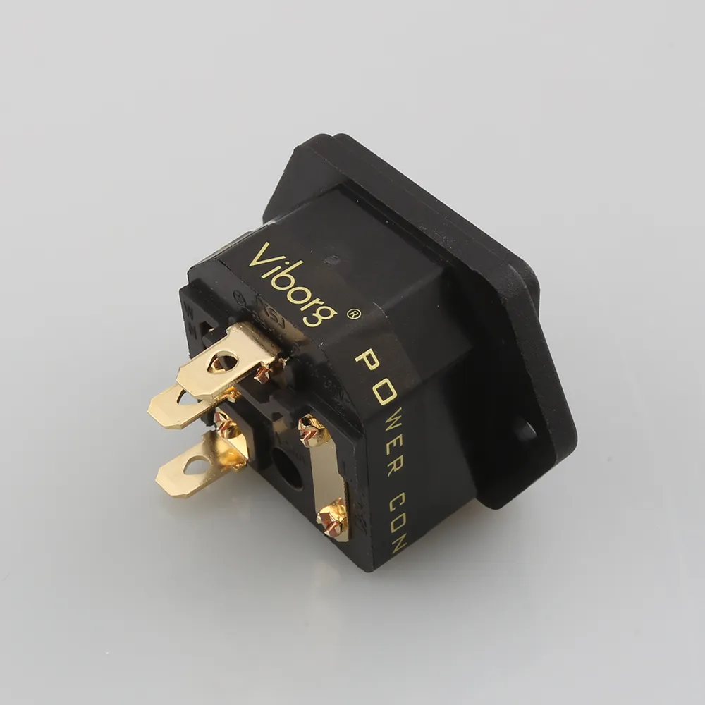 DHgate.com:24K Gold IEC AC Power Cable Audio Inlet IEC Input Socket ...