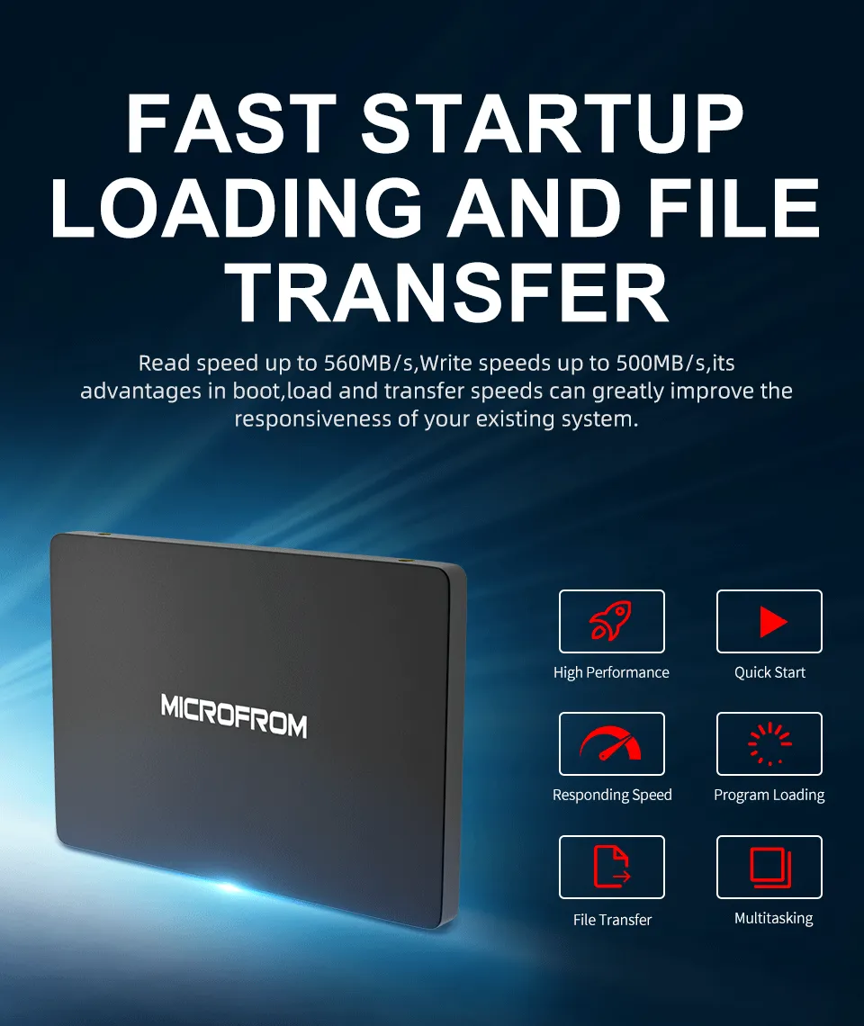 MicroFrom 2.5 Inch SATA SSD Drive Internal Laptop Hard Disk 120 GB 240 ...