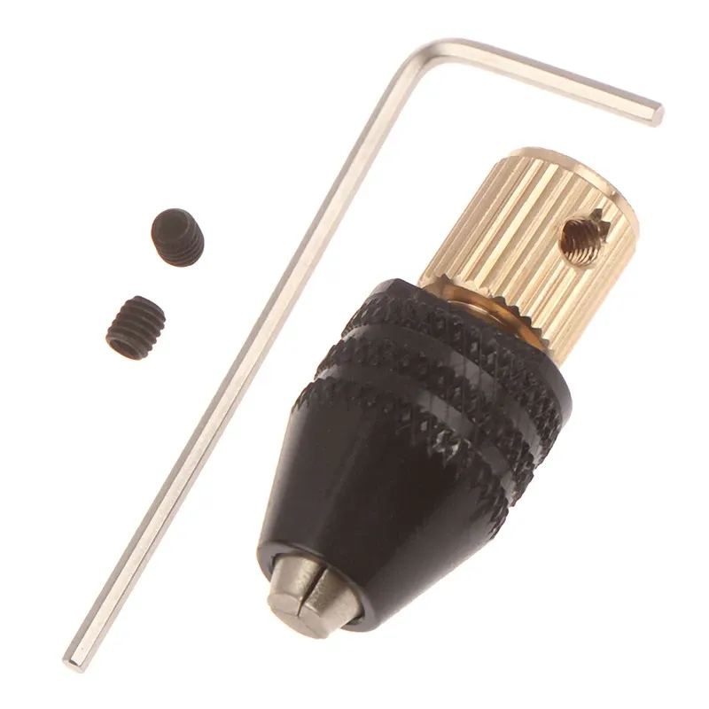 5-Piece Mini Electric Drill Chuck Set, 0.5-3.2mm Micro Chuck Adapter w ...
