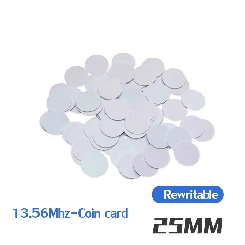5 Pack NFC Smart Coin Card Stickers - 13.56 MHz RFID Duplicator S50 ...