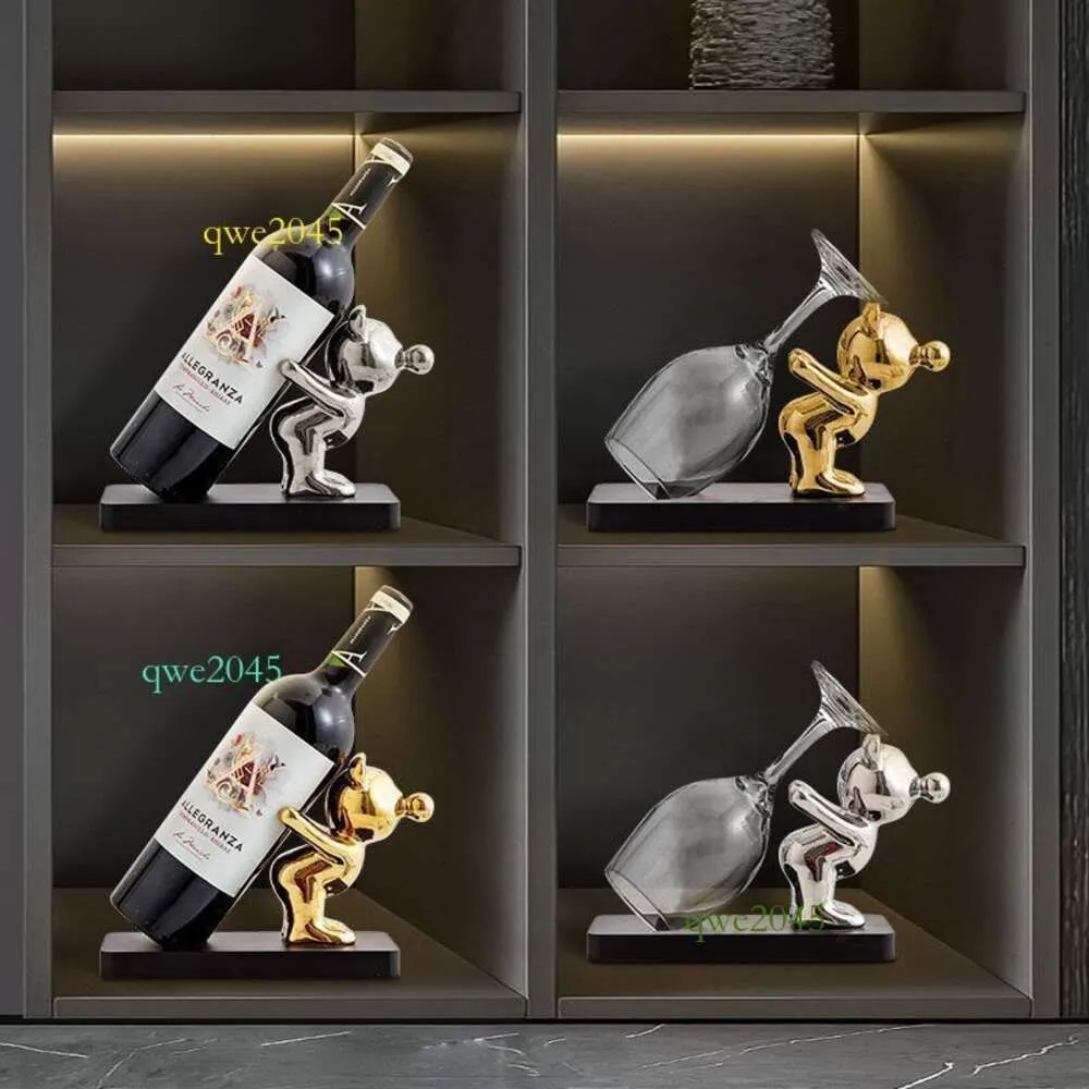 Minimalist Red Wine Rack Cabinet Decoration For Dining, Foyer, And ...