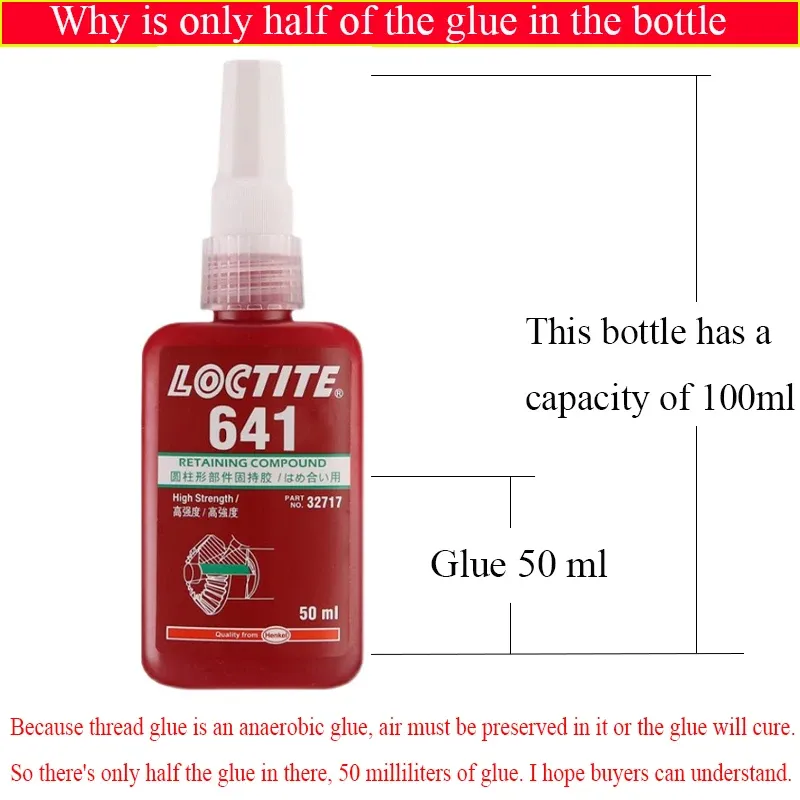 Threadlocker Glue Loctite 601 to 680, 222 to 290: High-Strength Screw ...