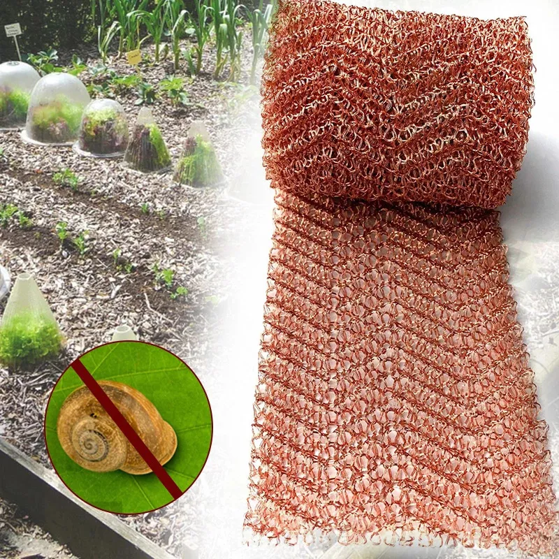 Copper Wire Mesh Pest Net 6/9/10/12m Length Anti-Snail Rodent Shield ...