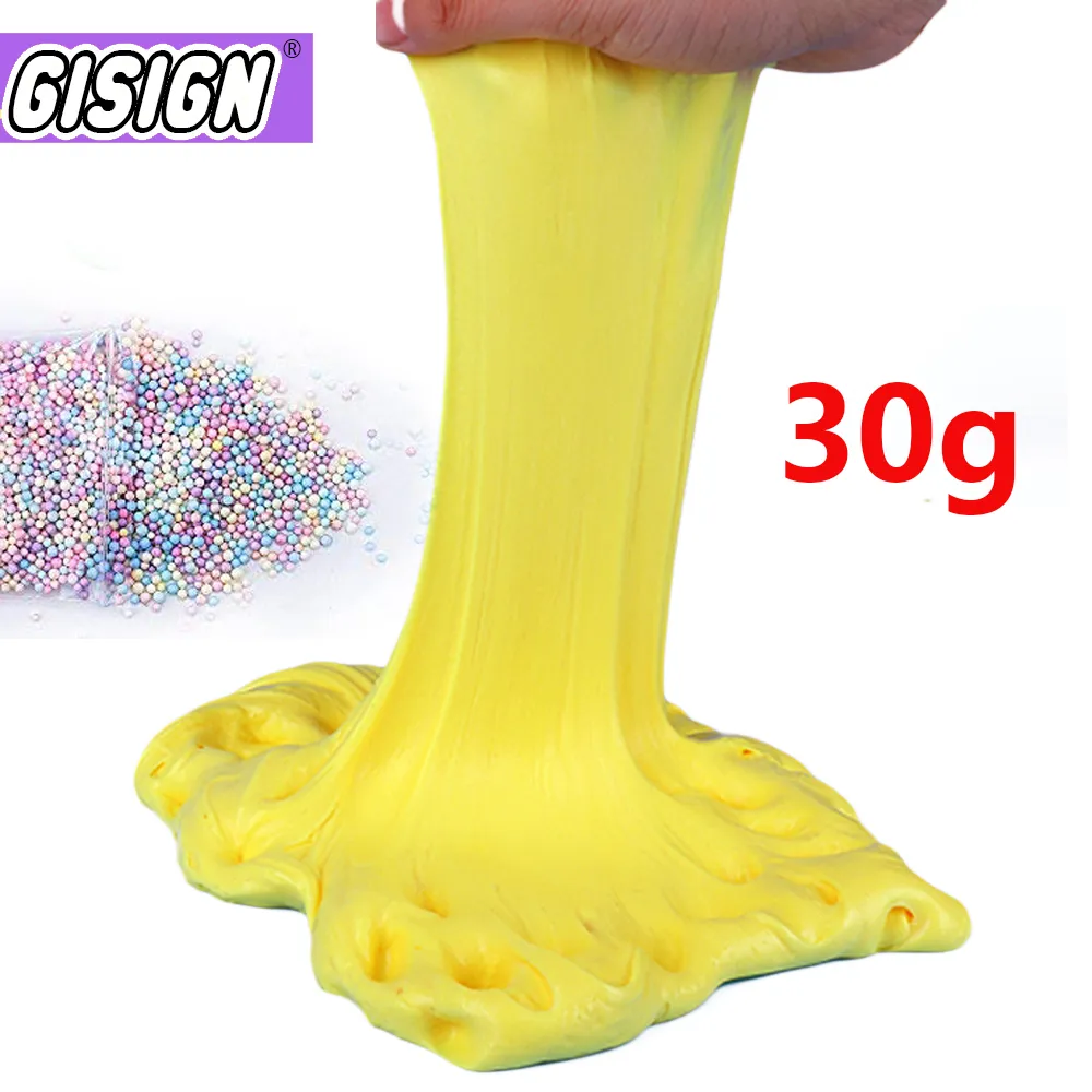 30g Hand Gum playdough cutters with Fluffy Slime Floam Slide Charms ...