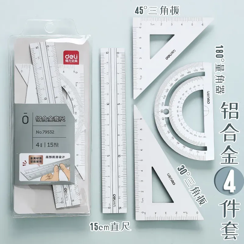 DHgate.com:4Pcs Metal & Multifunctional Drawing Triangle Ruler for ...