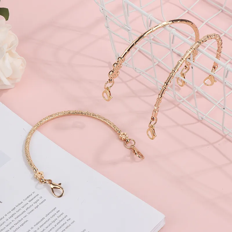Metal Bag Frame Round Metal Handles for Purse Handbag Clutch DIY Purse ...