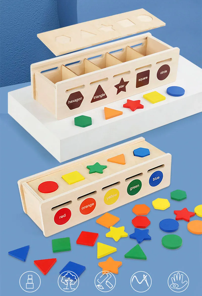 Montessori Wooden Toys Sensory Sorting Box With... From Ddmyfriend, $75 ...