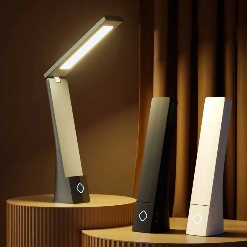 Foldable LED Desk Lamp with USB Charging - Eye Protection Table Light ...