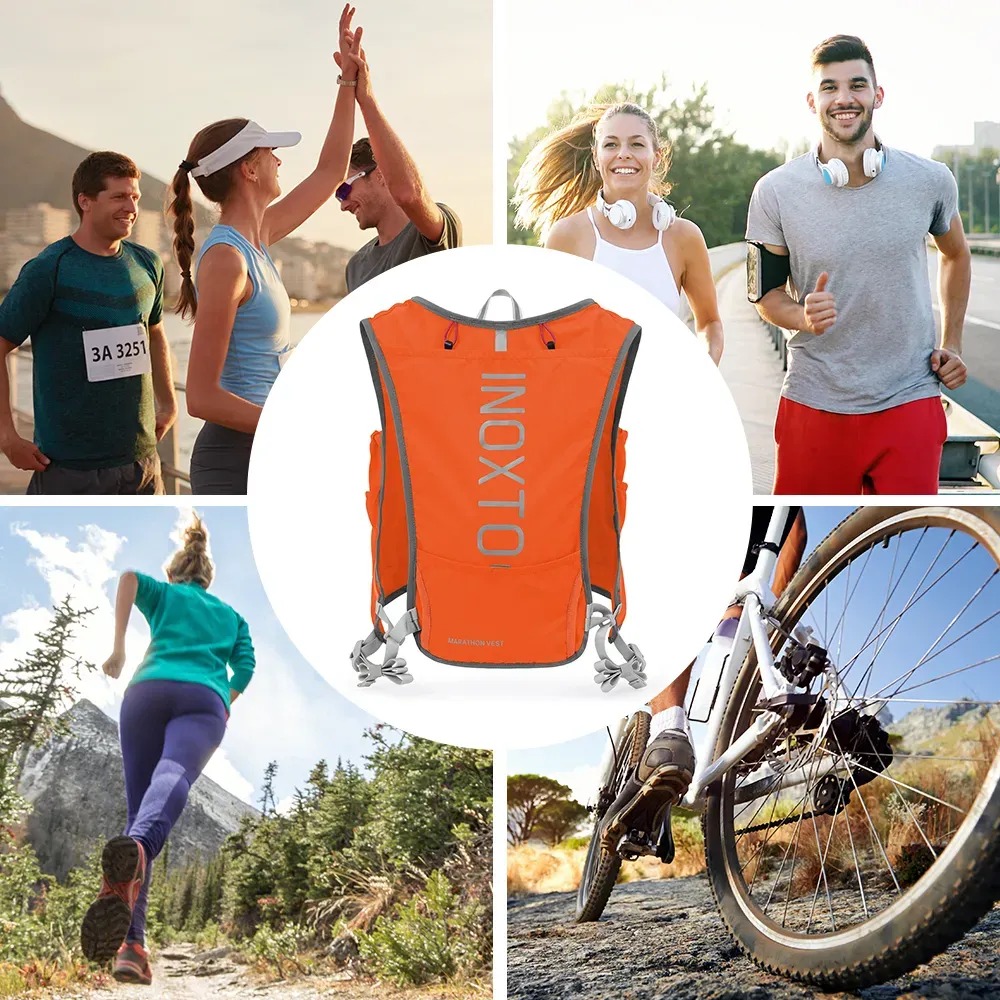 INOXTO Quick-Drying 5L Running Backpack Ultra-Light Hydrating Vest ...
