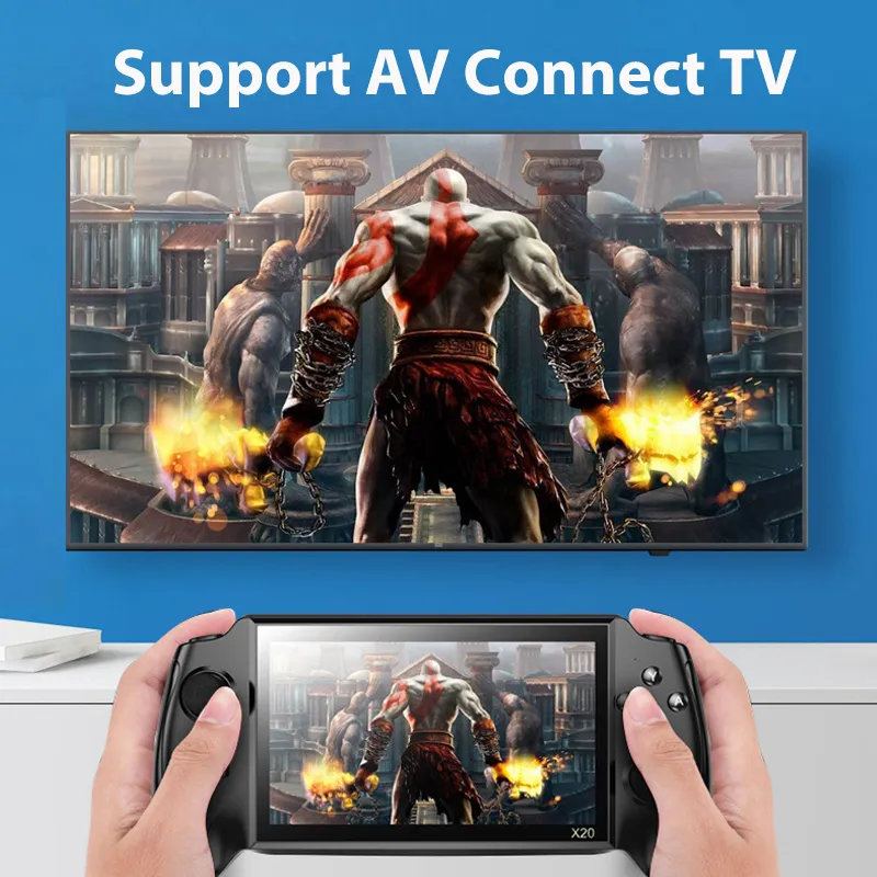 POWKIDDY X20 Portable Handheld Video Game Console with 7.0-Inch HD ...