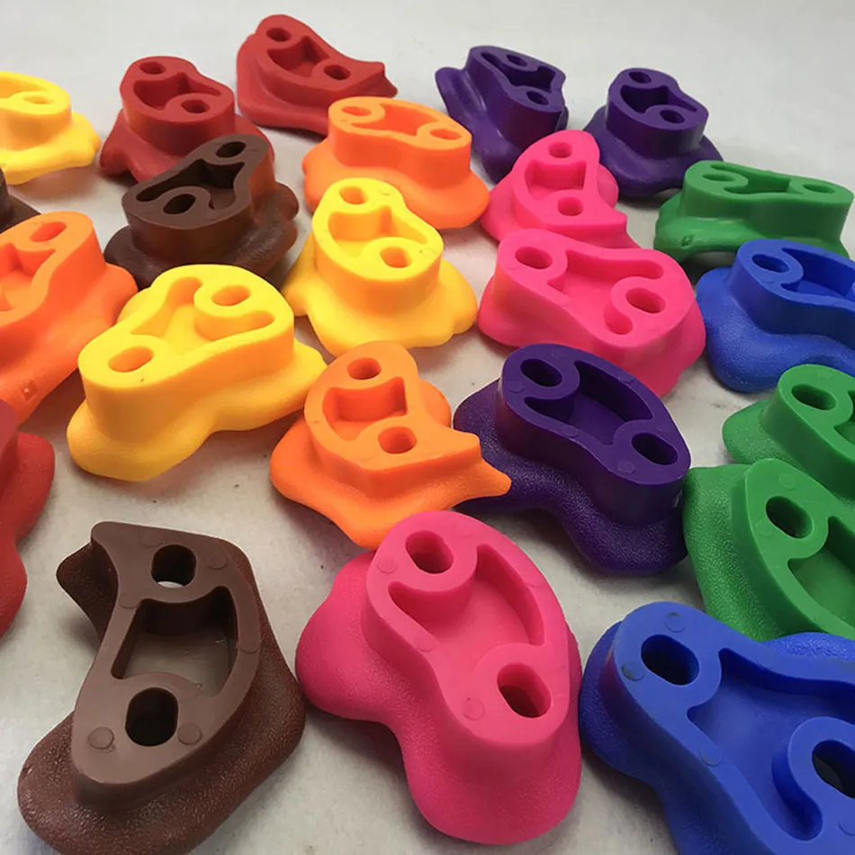 10-Piece Climbing Rock Set for Children, Plastic Indoor/Outdoor ...