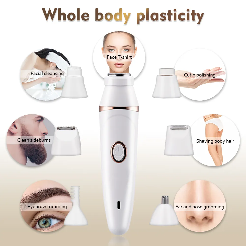 7-in-1 Electric Epilator: Rechargeable Full Body Hair Remover for Women ...