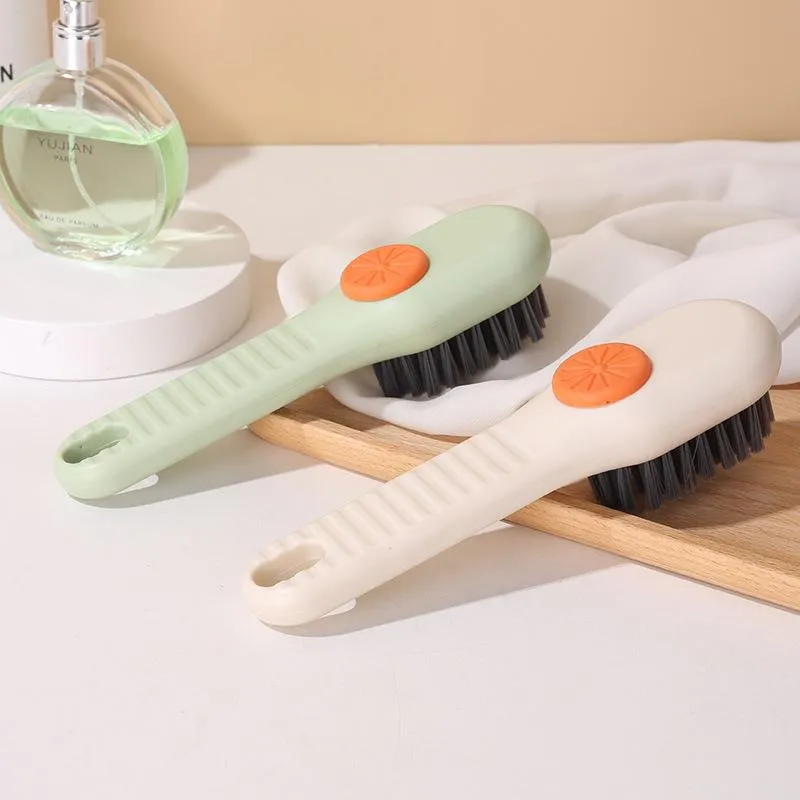 New 2/Cleaning Brush Set: Soft Bristled Liquid Shoe Brush with Long ...
