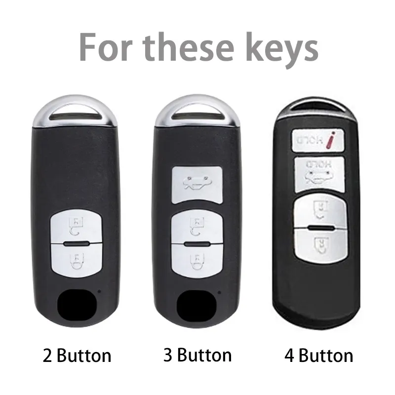 2-4 Button TPU Remote Key Cover Case for MAZDA Vehicles: Ultimate ...