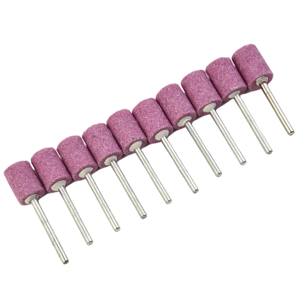 10Pcs 12mm Abrasive Grinding Stone Heads Durable Polishing Wheel Bits for Dremel Rotary Tools Grinders