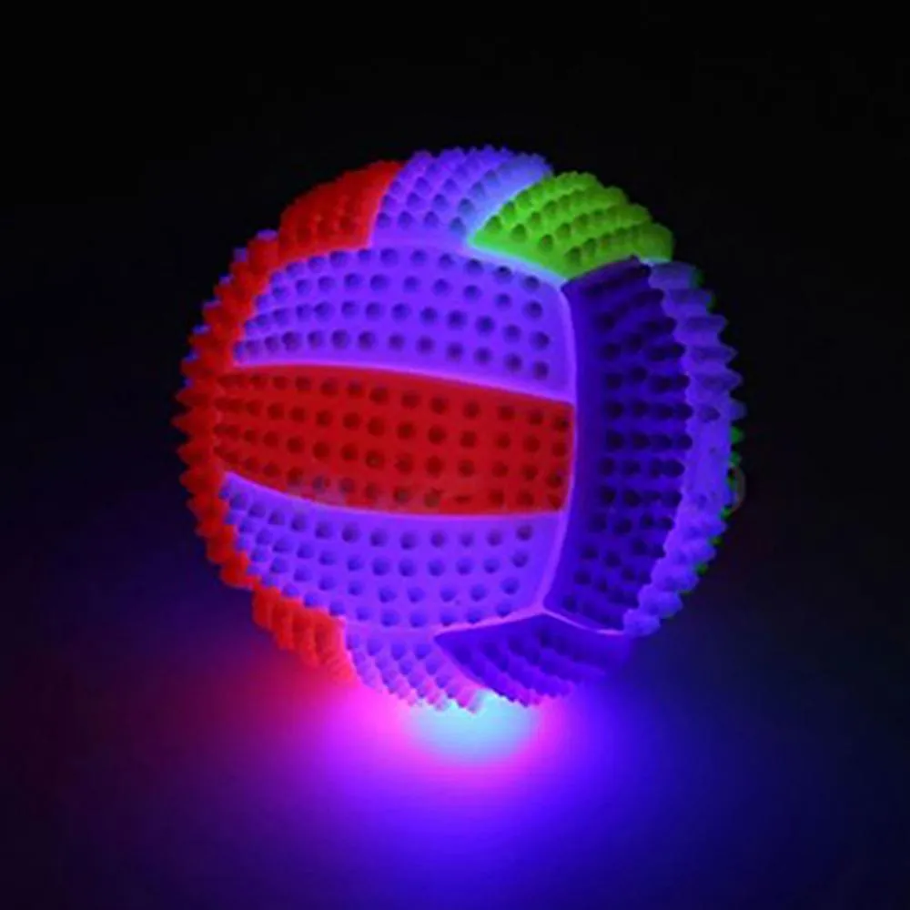 Color Changing LED Hedgehog Ball Volleyball Toy For Kids With Sports ...