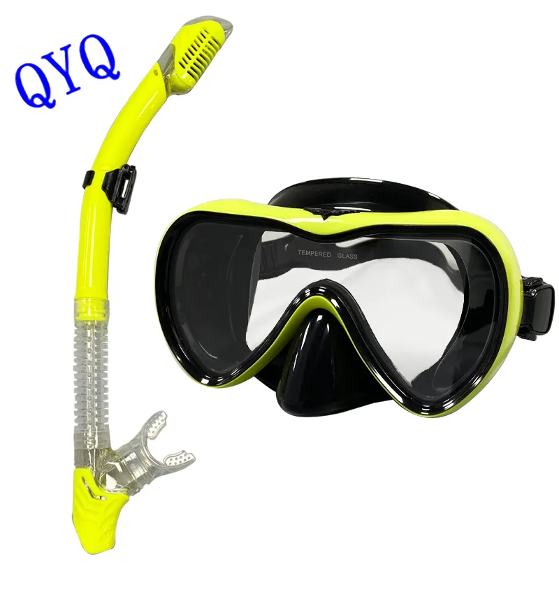 QYQ Snorkeling Mask with Anti-Fog, Silicone Skirt, Adult Scuba Diving ...