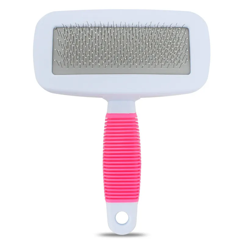 Gentle Detangling Pet Comb - Small 14cm Dog Comb with Wave Rubber ...