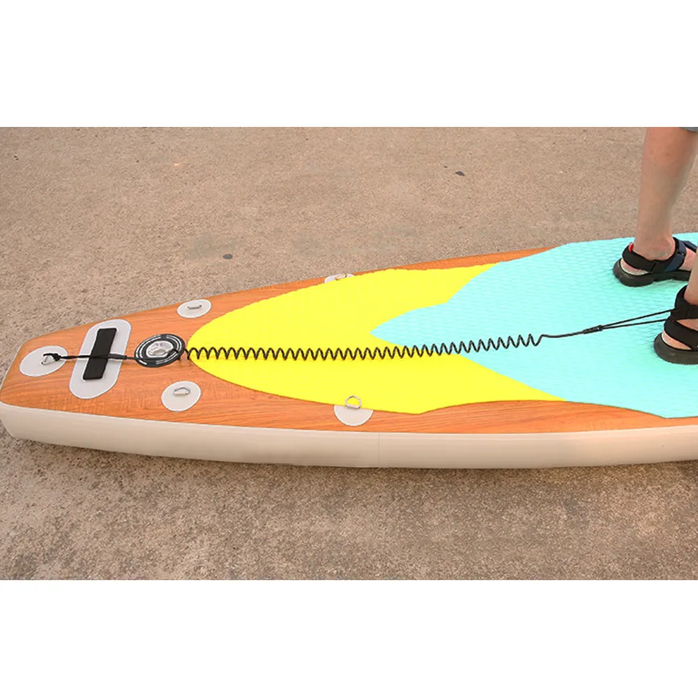 Paddle Board Safety Leg 300cm Coiled S UP Leash Stand Up Paddle Board ...