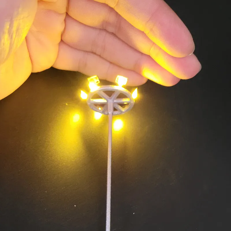 12V Christmas Lights HO Scale Street Lights Miniature Lamppost For ...
