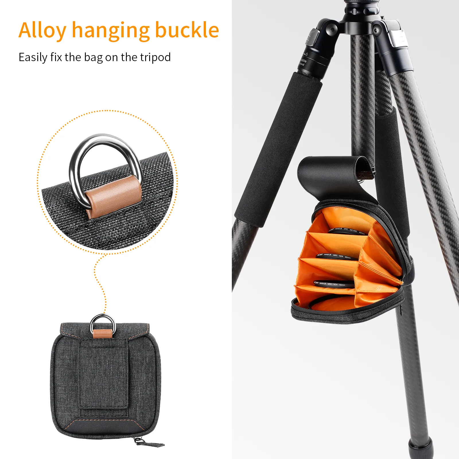 DHgate.com:K&F Concept 4 Slots Lens Filter Case Bag with Inner Pocket ...