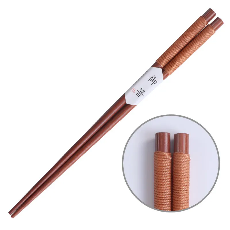 Exquisite Handmade Japanese Natural Chestnut Wood Sushi Chopsticks Set ...