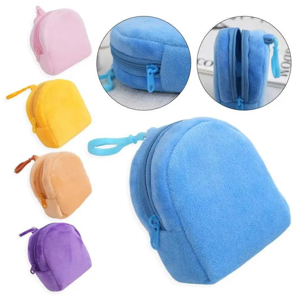 Cute Plush Coin Purse Keychain Wallet - Perfect for Cards & Small ...