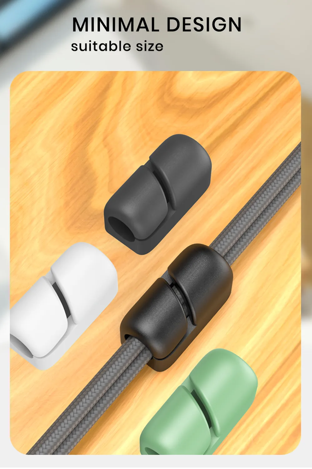 KCNKON Cable Clips Cord Organizer for Managing Cable Wires in Home ...