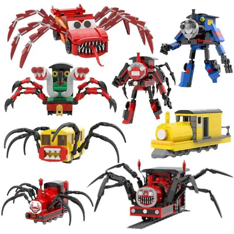 MOC Horror Game Monster Evil Spider Building Block Train Choo Choo ...