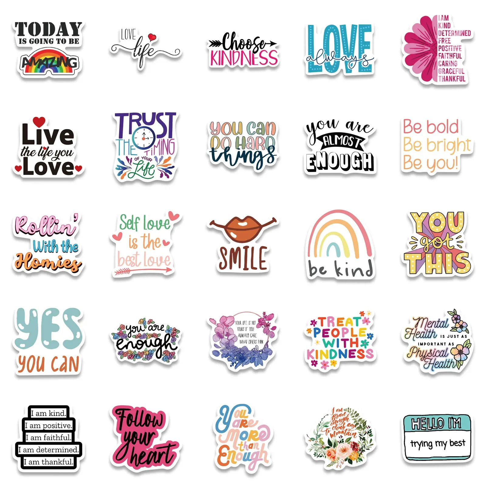 Motivational Stickers, Inspirational Quotes Decals For Laptop, Study ...