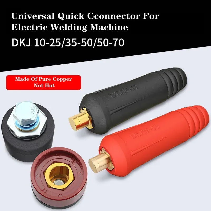 Rapid-Fit Welding Cable Connector: DKJ 10-25 35-50 50-70mm Quick-Connect Plug from Dhgate Power ...
