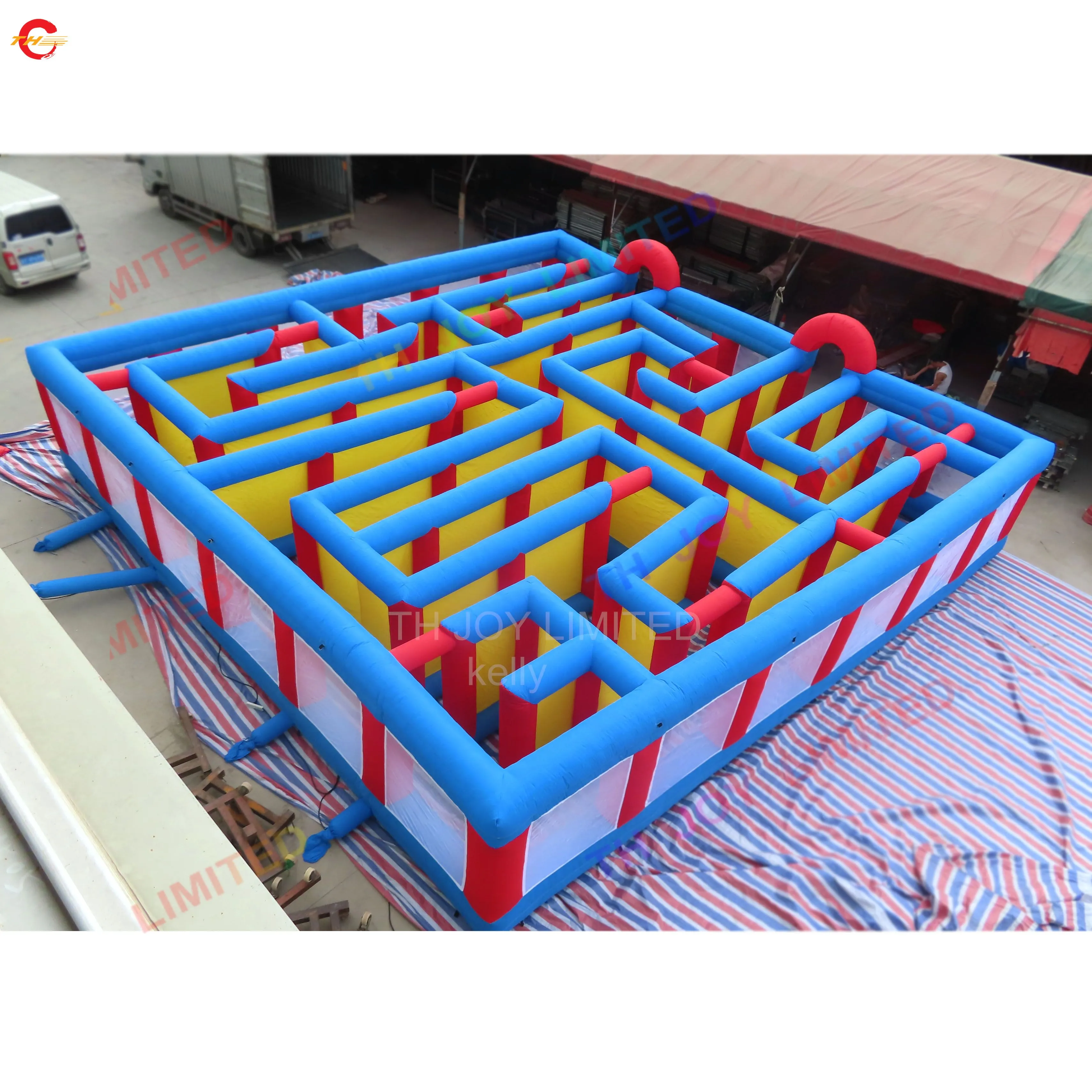 Inflatable Halloween Costume Haunted House Maze: Giant Outdoor ...