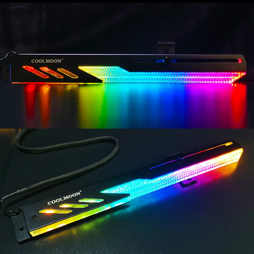 2024 UpgradedCOOLMOON GT8 Graphics Card Holder Bracket, Horizontal GPU ...