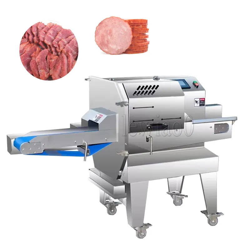 Meat Slicer Machine: Automatic Cooked Meat & Bacon Slicer - Sausage ...