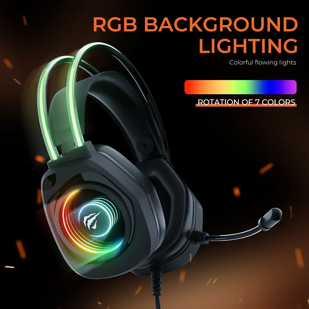 HAVIT H2016d RGB Gaming Headphones Wired Over Ear... From Ddmyfriend ...