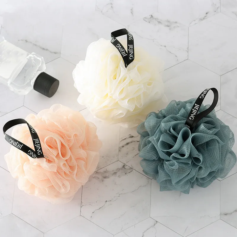 Bath Scrub Sponge Soft Shower Mesh Foaming Exfoliating Scrubber Body ...