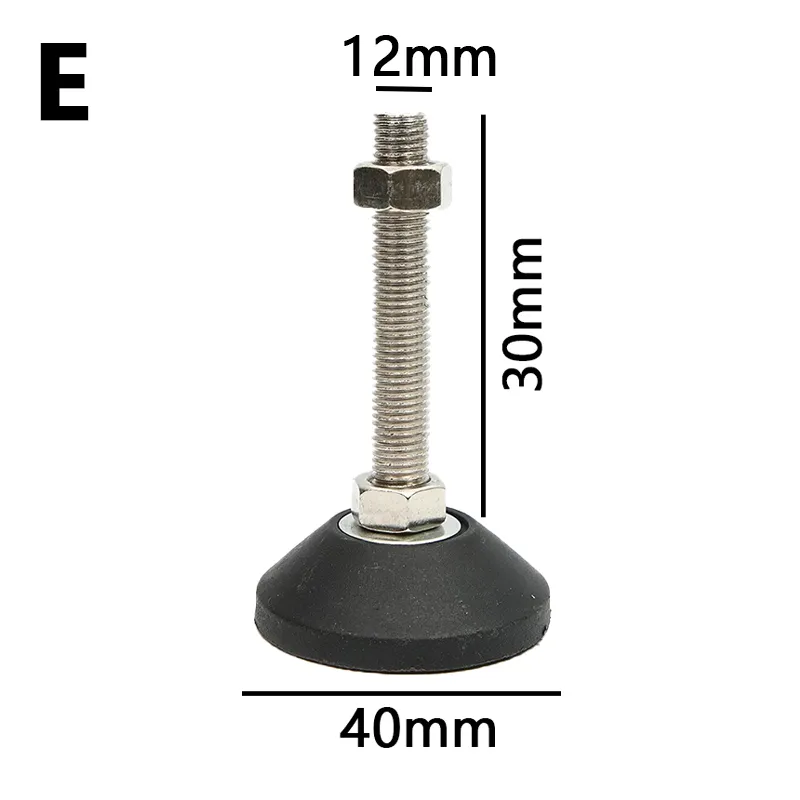 Adjustable Table Leg Leveling Feet with M8 M10 M12 Threaded Swivel Base ...