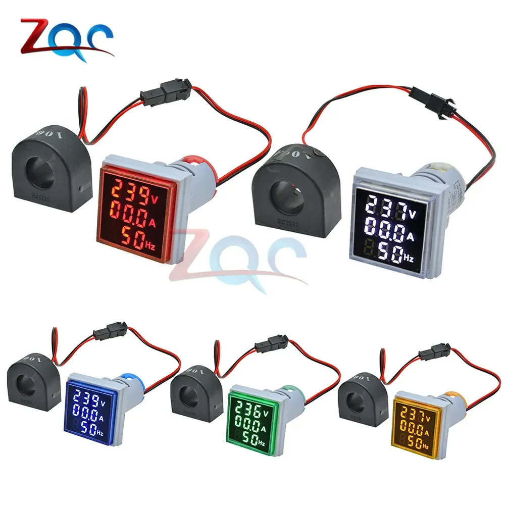 DHgate.com:3-in-1 AC 60~500V Digital Voltmeter Ammeter Hz Hertz ...