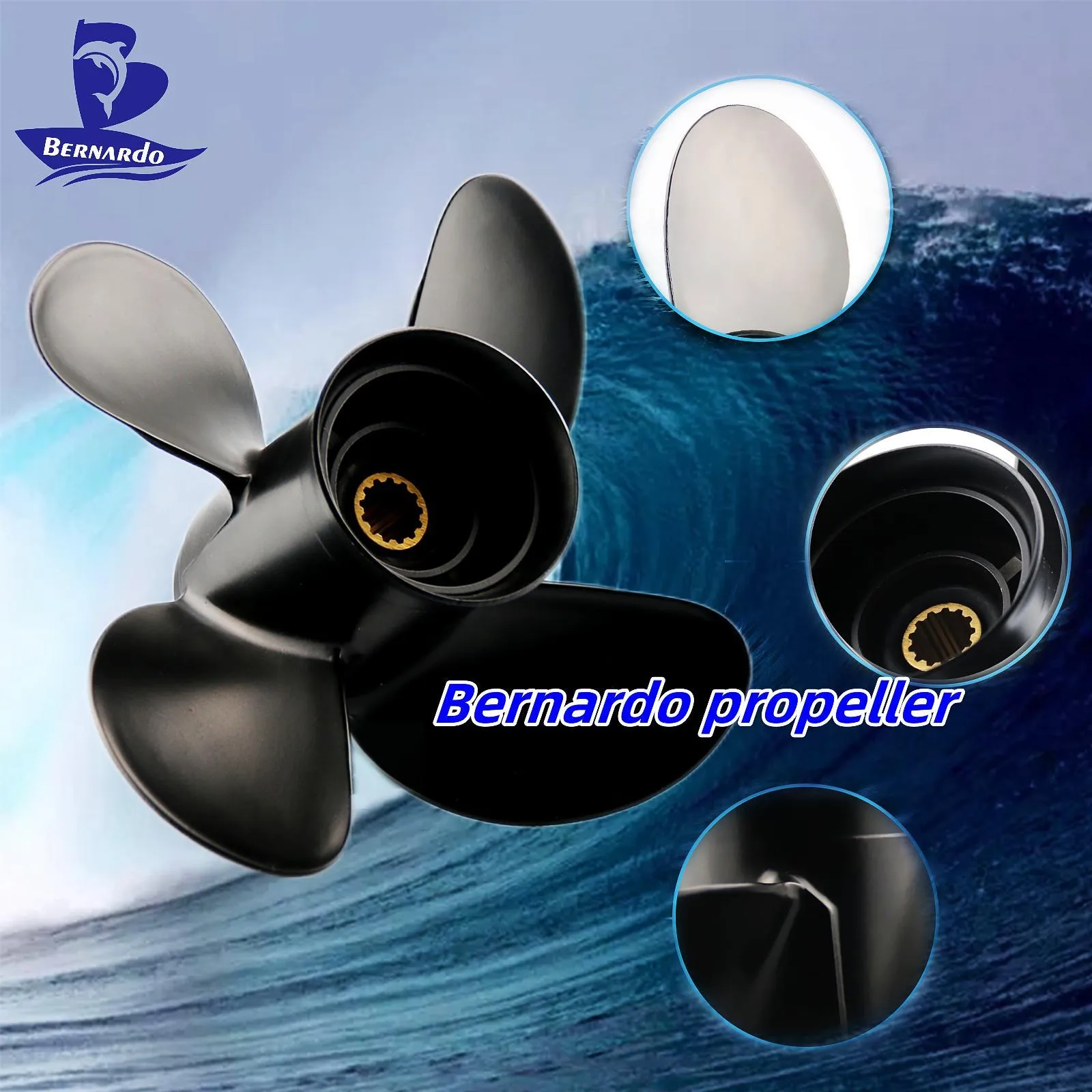 DHgate.com:6x12 4-Blade Aluminum Boat Propeller for Mercury 25-70 HP ...