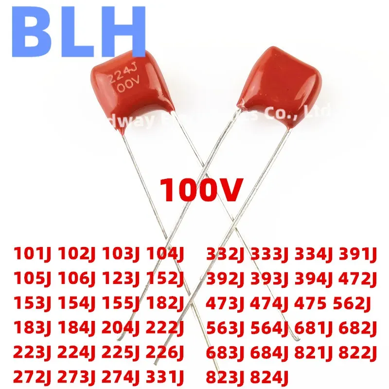 DHgate.com:100-Pack Multivalue Electrolytic CBB Capacitors Assortment ...