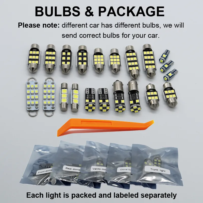 Parstar LED Interior Light Lamp Kit for BMW X6 E71 2008-2014 Dome ...