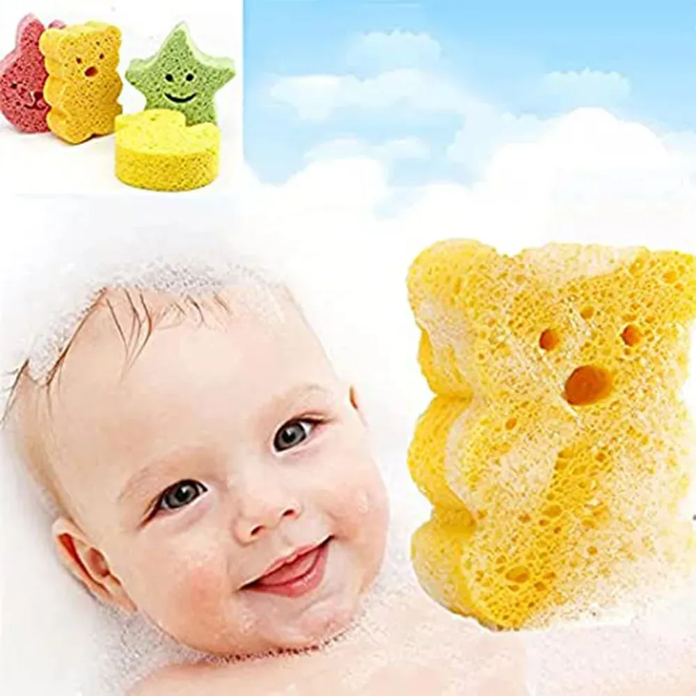 Baby Sponge for Bathing Natural Konjac Sponge Toys in Cute Animal ...