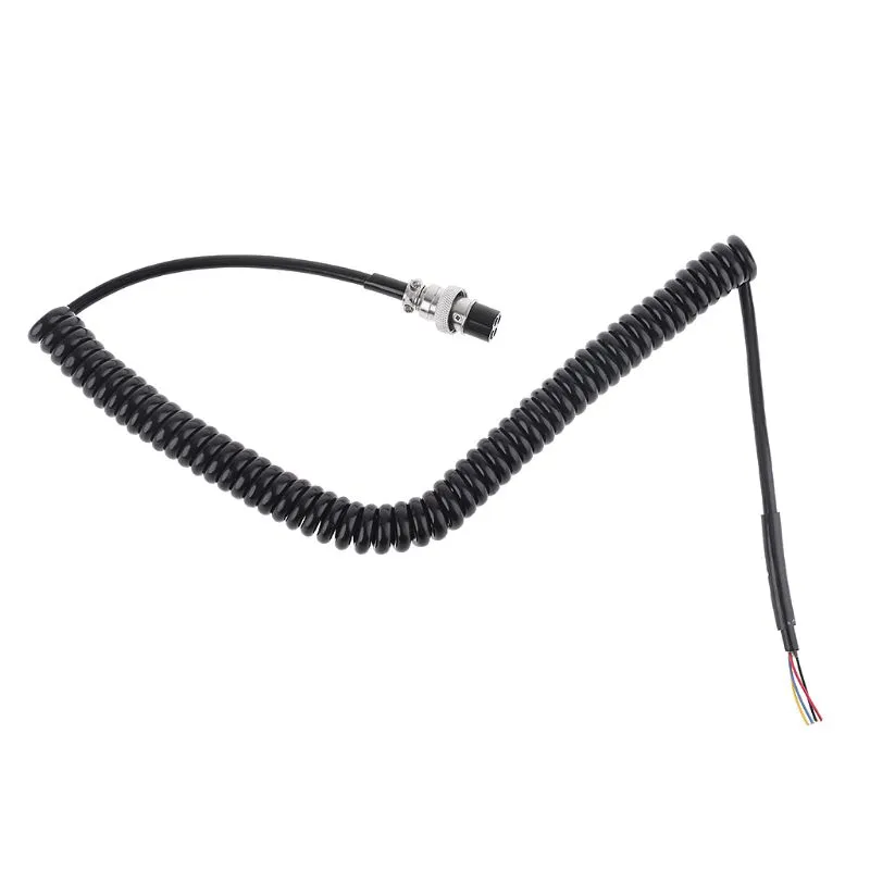Car Audio Mic Cable With 4 Pin Connector Radio Speaker Microphone ...