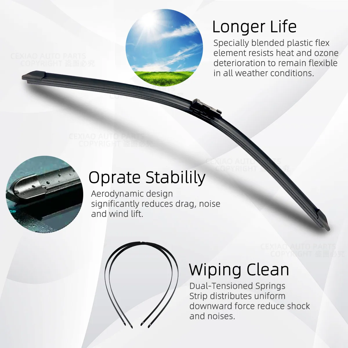 Windshield Wiper Rubber For BYD Atto 3 Yuan Plus Premium Soft Rubber ...