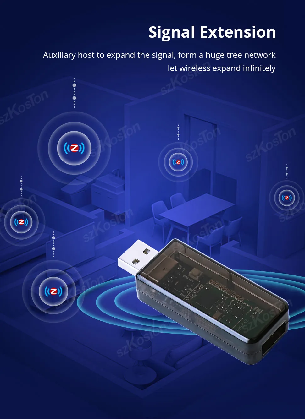 ZigBee 3.0 USB Signal Amplifier Extender for Tuya ZigBee Gateway and ...