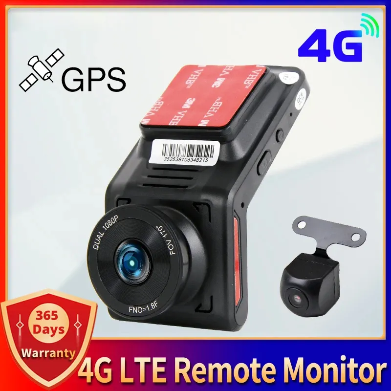 4G Dual Dash Cam: 1080P FHD, GPS WiFi Tracker, Remote Monitor, Loop ...