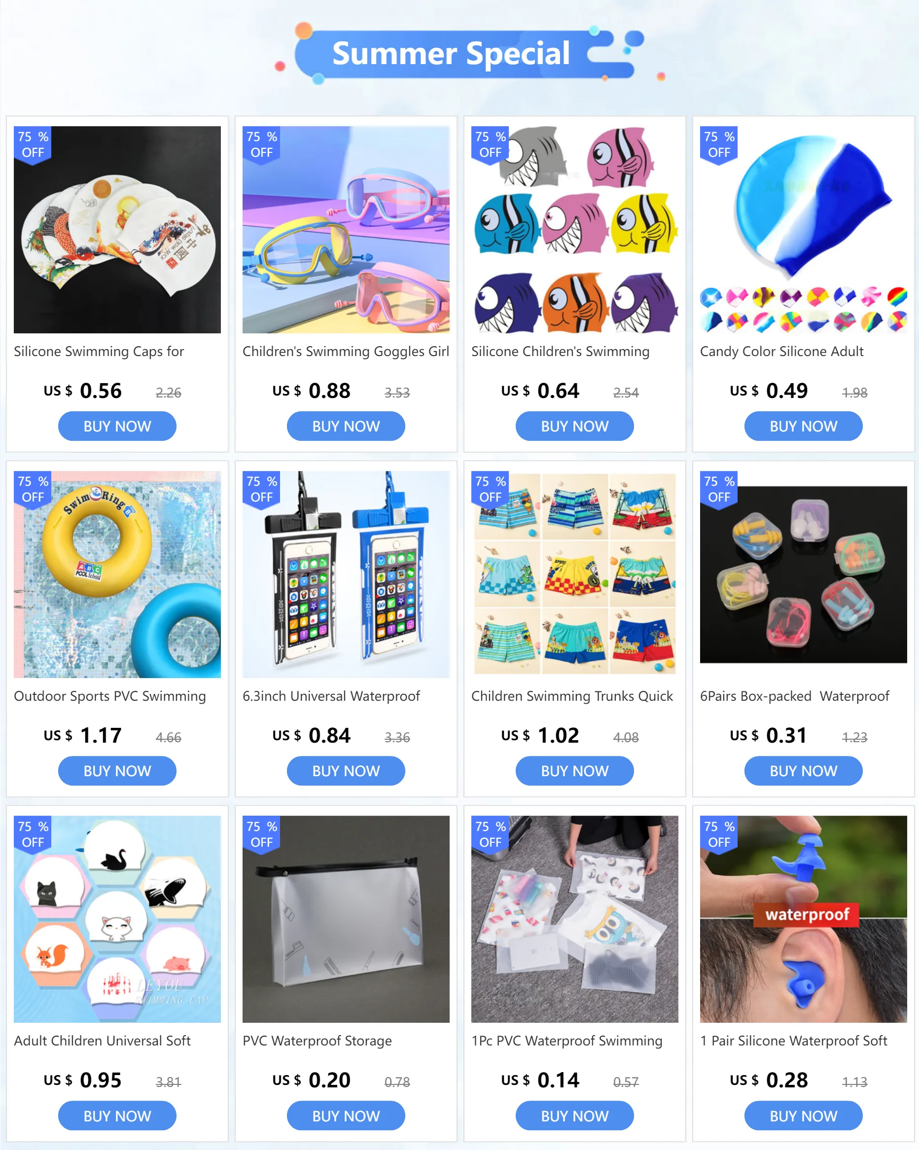 Drawstring Swimming Bags Transparent Waterproof PE Pouch for Beach and ...