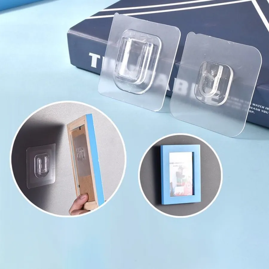 Double Sided Adhesive Wall Hooks Cable Storage Plug Holder Waterproof ...