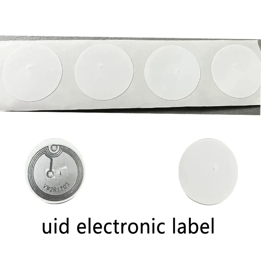 56MHz NFC RFID Smart Chip Sticker Token, 1K Rewritable Key Fobs Pack of ...