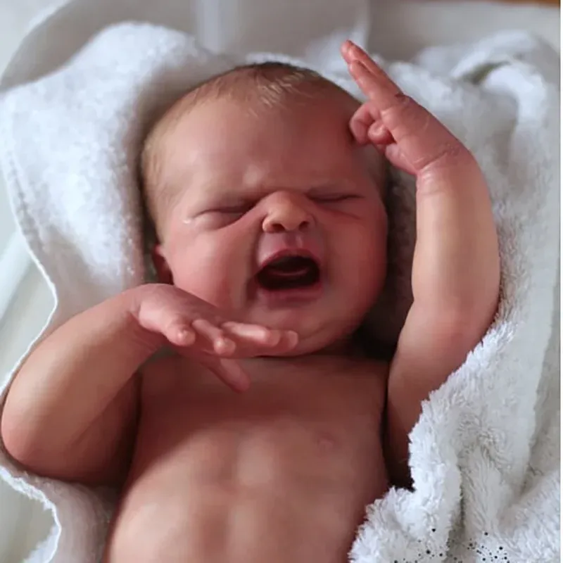 19 Inch Unpainted Reborn Doll Kit MARIA With Cloth Body Realistic DIY ...